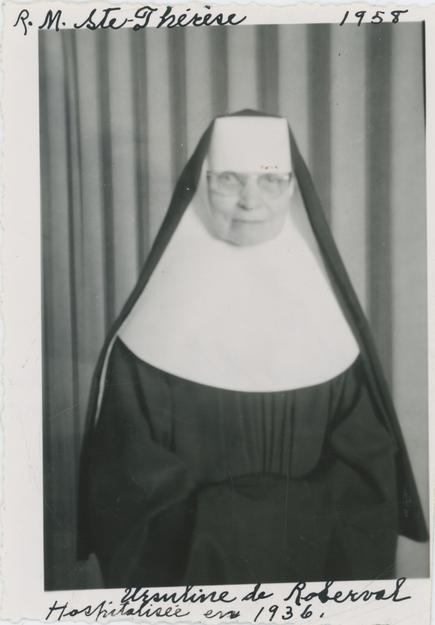 Portrait de la Révérende Mère Sainte-Thérèse - Le monastère des ...