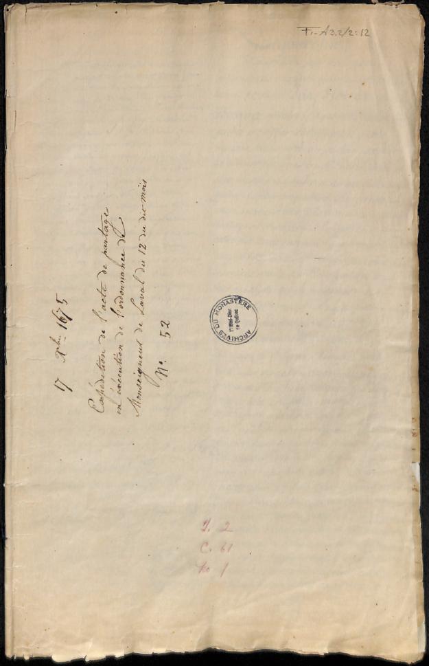 Expédition de l'acte de partage en exécution de l'ordonnance de ...